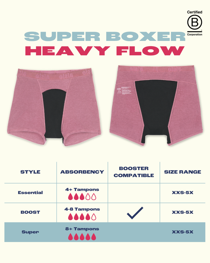 Aisle Period Underwear | Heavy Flow Approved, Super Soft, PFAS-Free